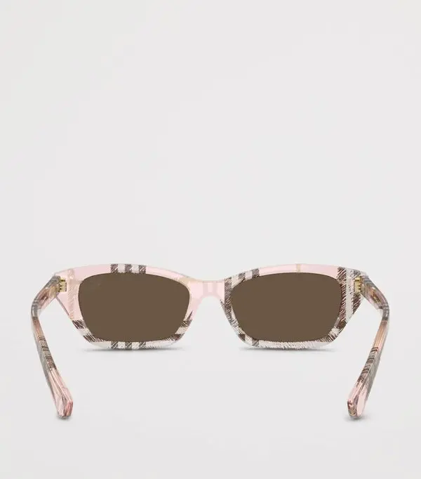 Burberry Acetate Rectangle Sunglasses - Pink
