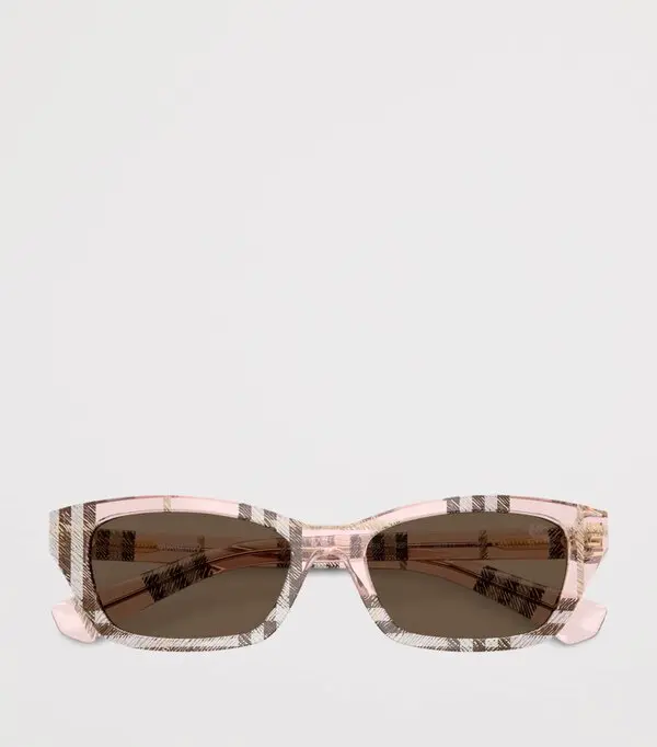 Burberry Acetate Rectangle Sunglasses - Pink