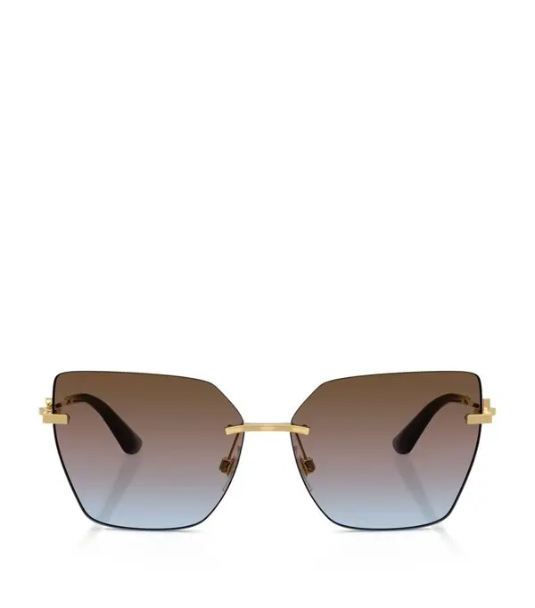 Dolce & Gabbana Metal Cat Eye Sunglasses