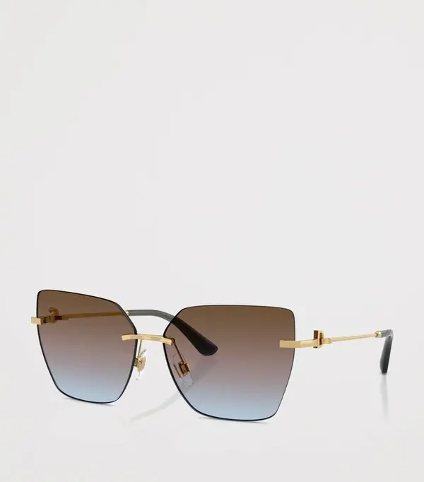 Dolce & Gabbana Metal Cat Eye Sunglasses