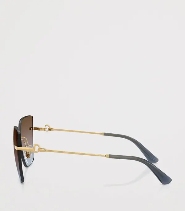 Dolce & Gabbana Metal Cat Eye Sunglasses