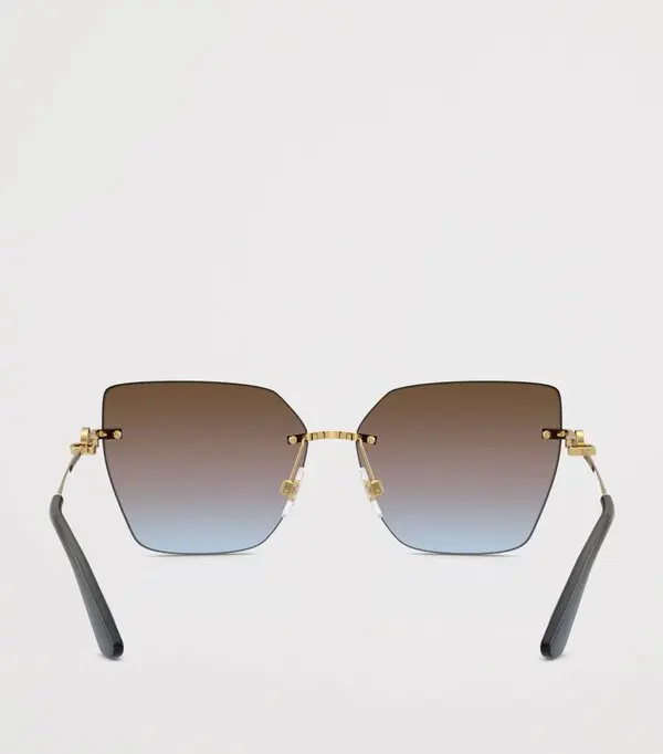 Dolce & Gabbana Metal Cat Eye Sunglasses