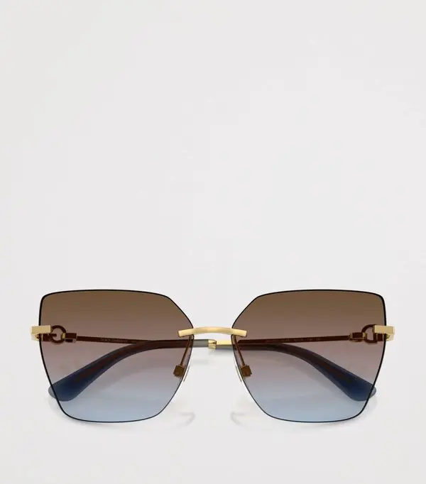 Dolce & Gabbana Metal Cat Eye Sunglasses