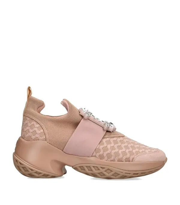 ROGER VIVIER Viv' Run Strass Buckle Sneakers