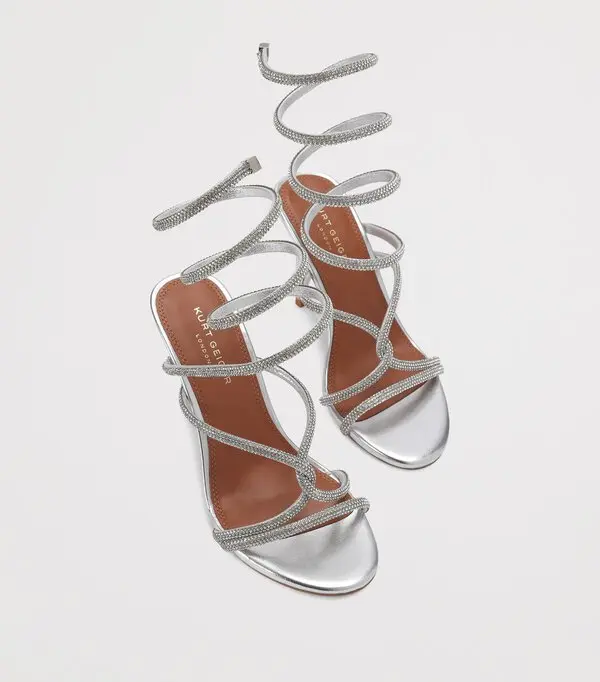 Kurt Geiger Embellished Spiral Sandals 90
