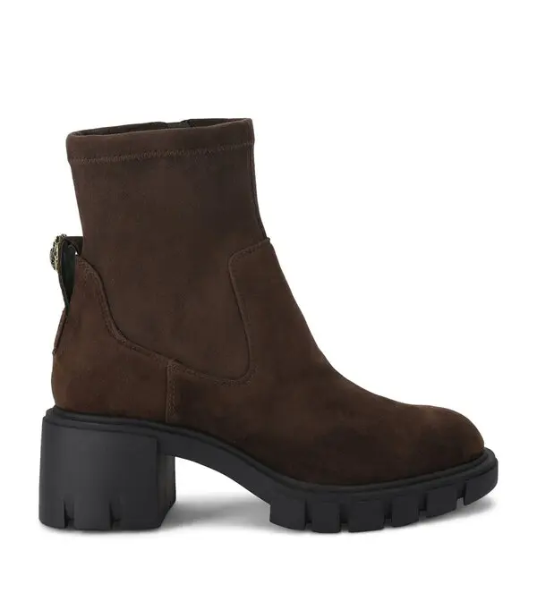 Kurt Geiger Suede Clarence Ankle Boots With Eagle Embellishment