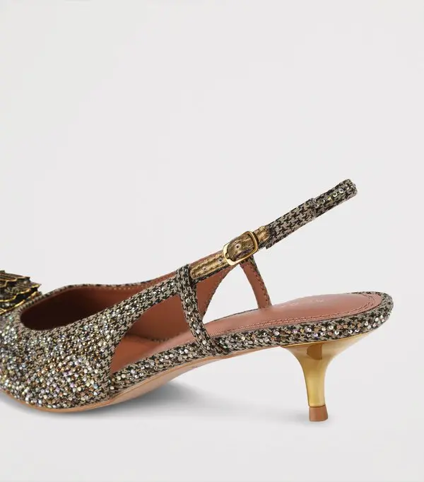 Kurt Geiger Embellished Belsize Slingback Heels
