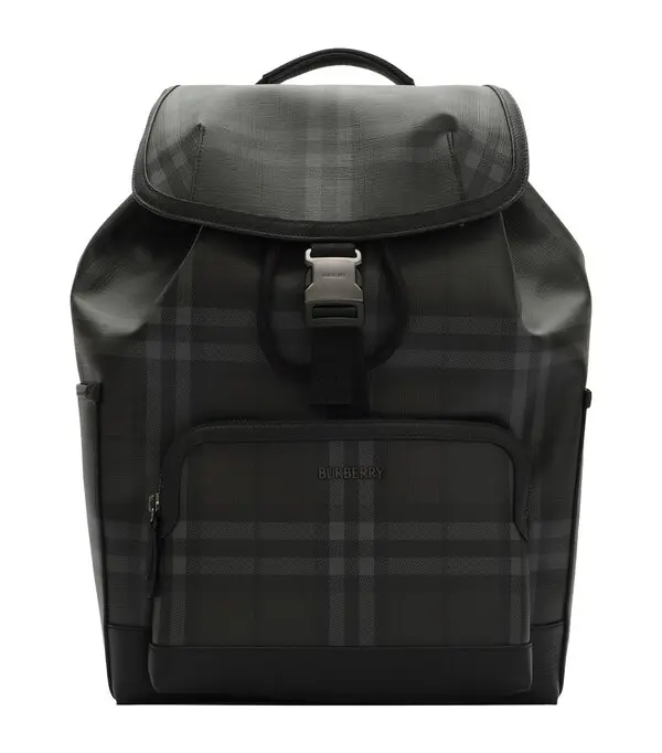 Burberry City Check Clip Backpack