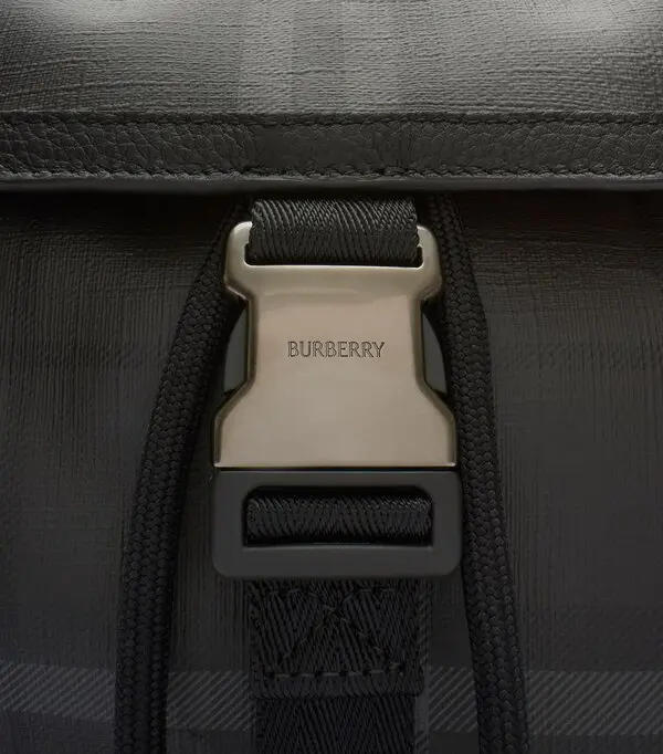 Burberry City Check Clip Backpack