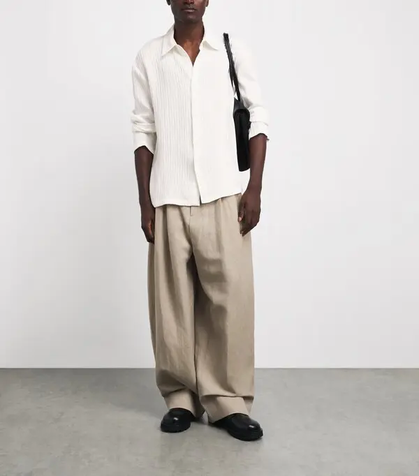 Sandro Loose Fit Crinkle Shirt