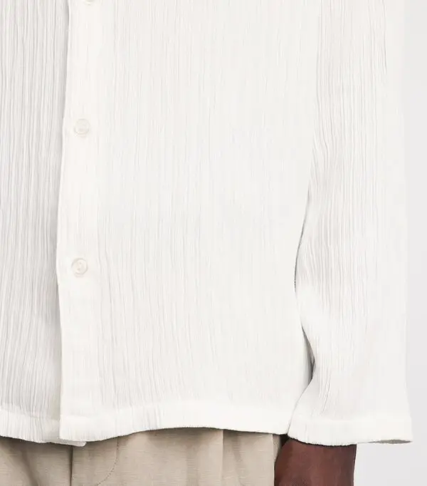 Sandro Loose Fit Crinkle Shirt