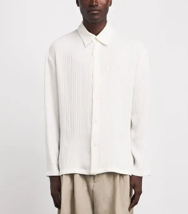 Sandro Loose Fit Crinkle Shirt