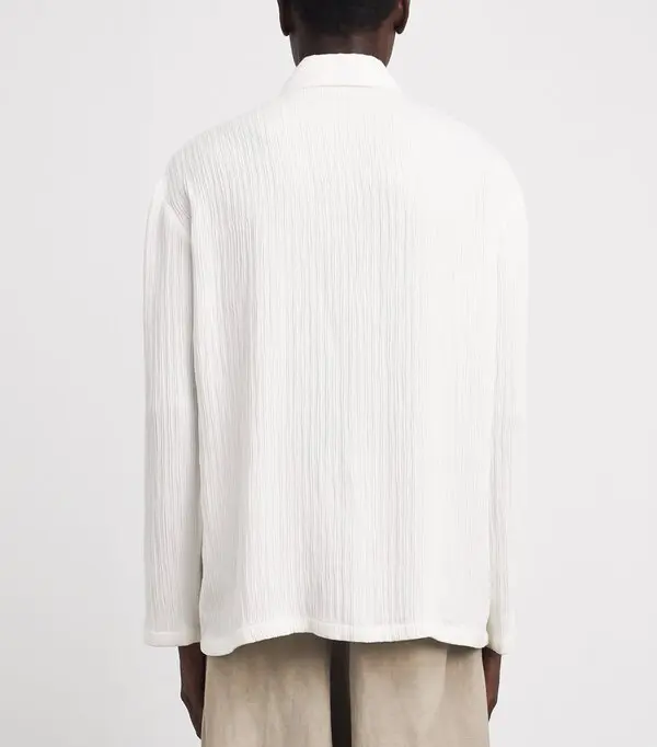 Sandro Loose Fit Crinkle Shirt