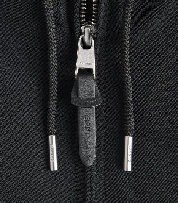Sandro Padded Hooded Zip-up Jacket