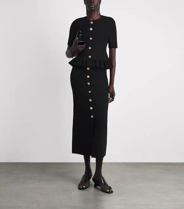 Claudie Pierlot Braid-detail Midi Skirt