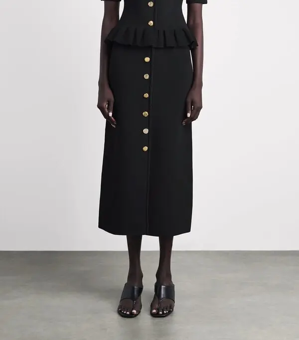 Claudie Pierlot Braid-detail Midi Skirt