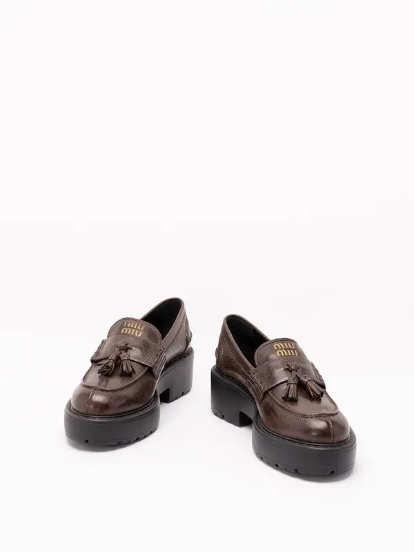 Miu Miu Leather Loafers
