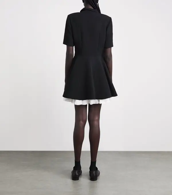 Sandro Layered Crepe Mini Dress