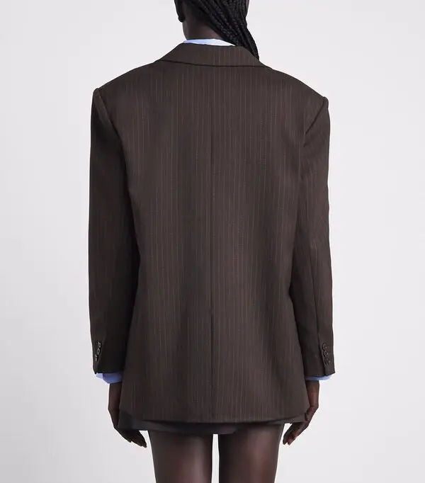 Sandro Striped Single-breasted Blazer