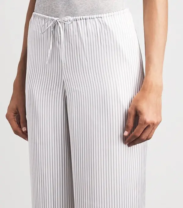 SKIMS Woven Shine Stripe Pyjama Bottoms
