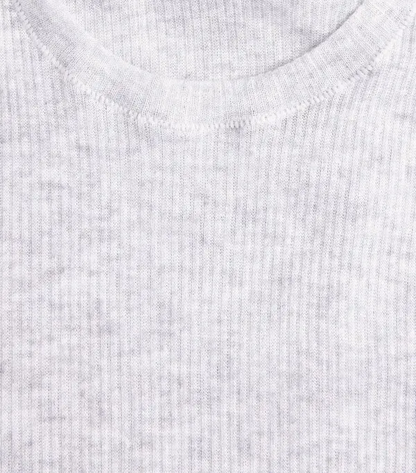SKIMS Semi-sheer Ribbed T-shirt