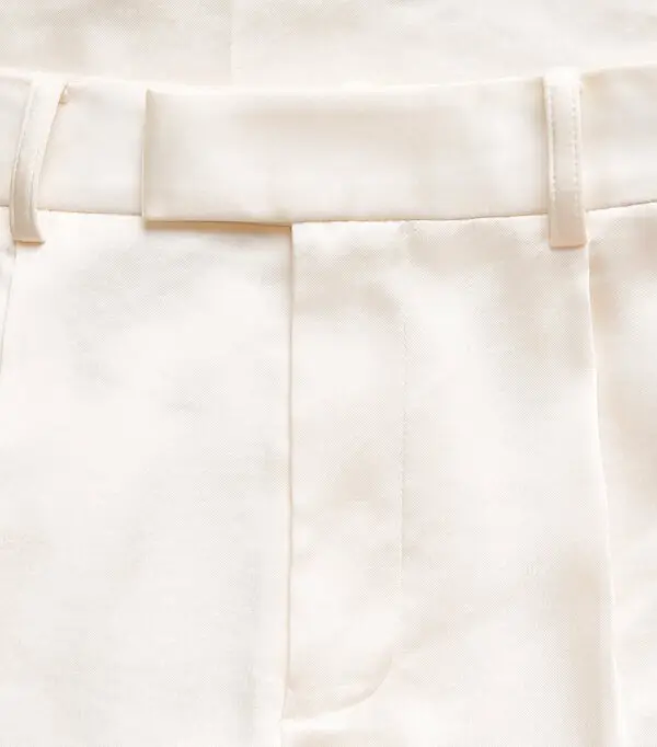 SELF-PORTRAIT Satin Wide-leg Trousers