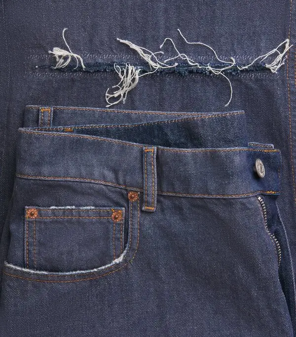 MAISON MARGIELA Ripped Wide-leg Jeans