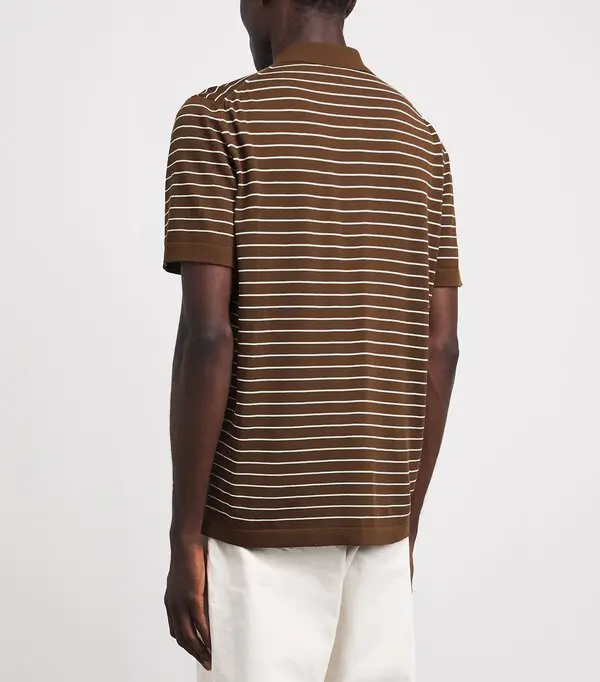A.p.c. Cotton Stripe Tristan Polo Shirt