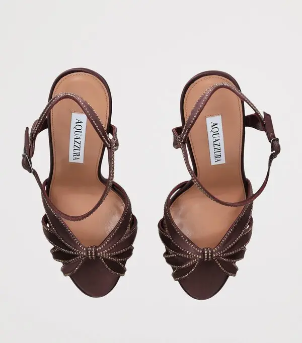 AQUAZZURA Crystal-embellished Soulmate Platform Sandals