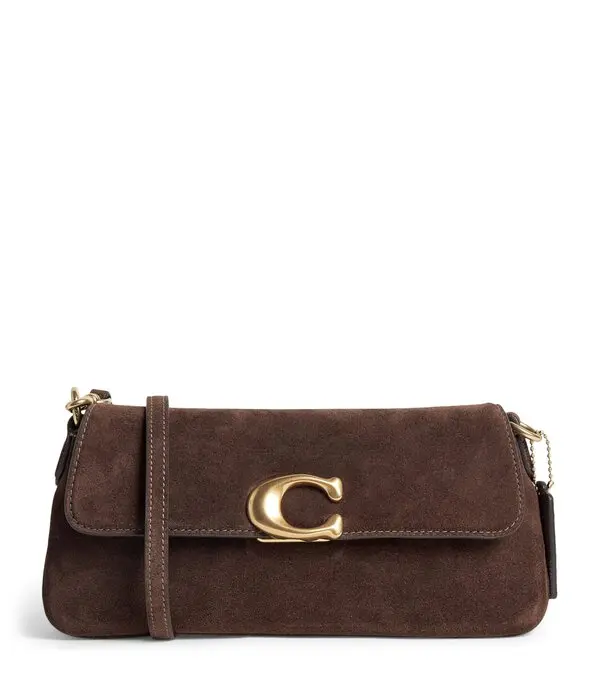 COACH Suede Jet Shoulder Bag - Brown