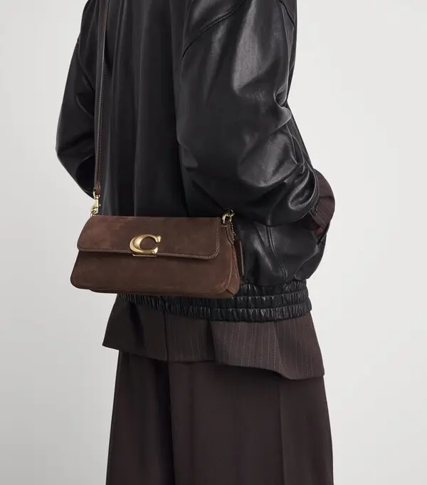 COACH Suede Jet Shoulder Bag