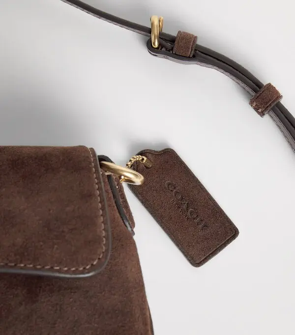 COACH Suede Jet Shoulder Bag
