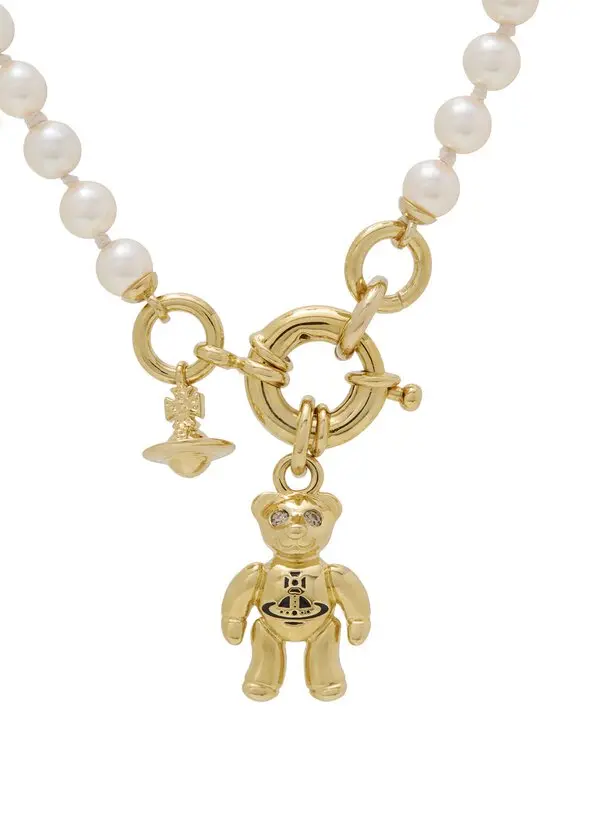 VIVIENNE WESTWOOD Teddy Faux Pearl Necklace