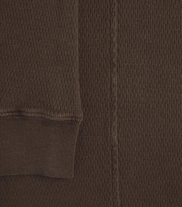 Citizens Of Humanity Cotton Waffle-stitch Crew Neck Sweater