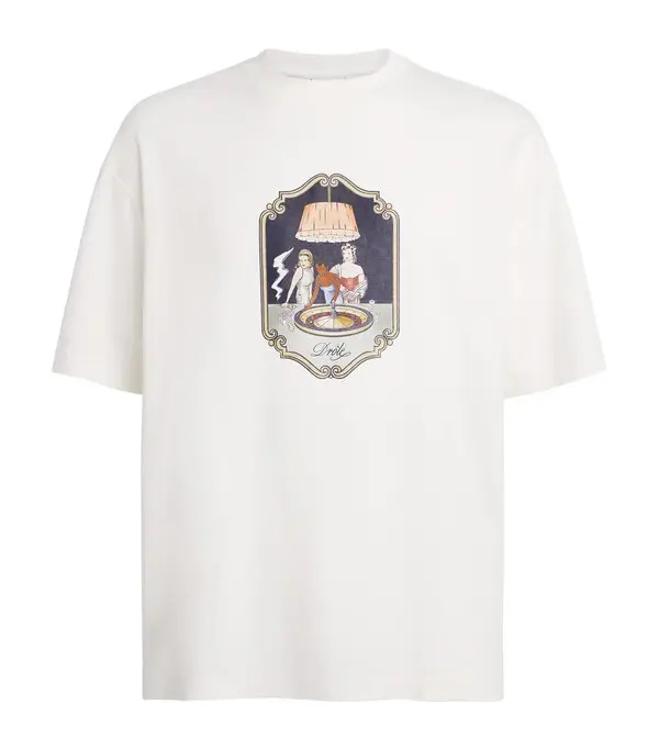 Drole De Monsieur Cotton Casino T-shirt - White