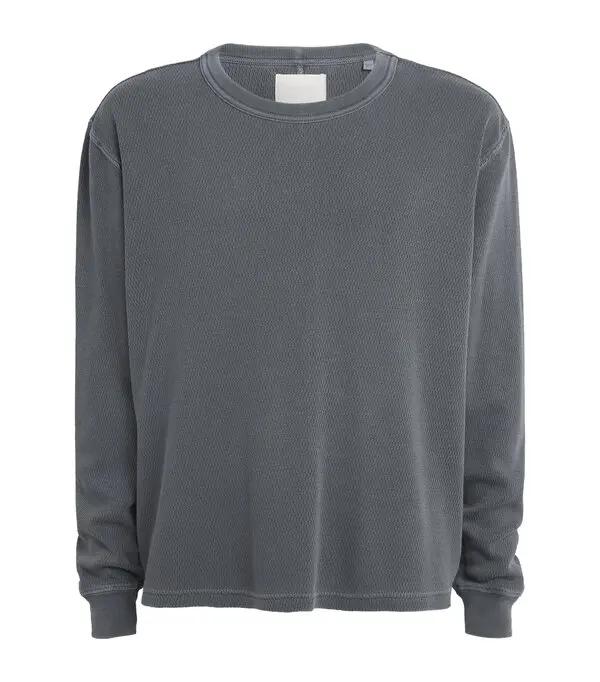 Citizens Of Humanity Cotton Waffle Knit Crewneck Sweater