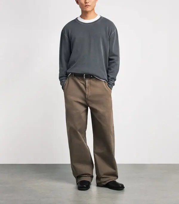 Citizens Of Humanity Cotton Waffle Knit Crewneck Sweater