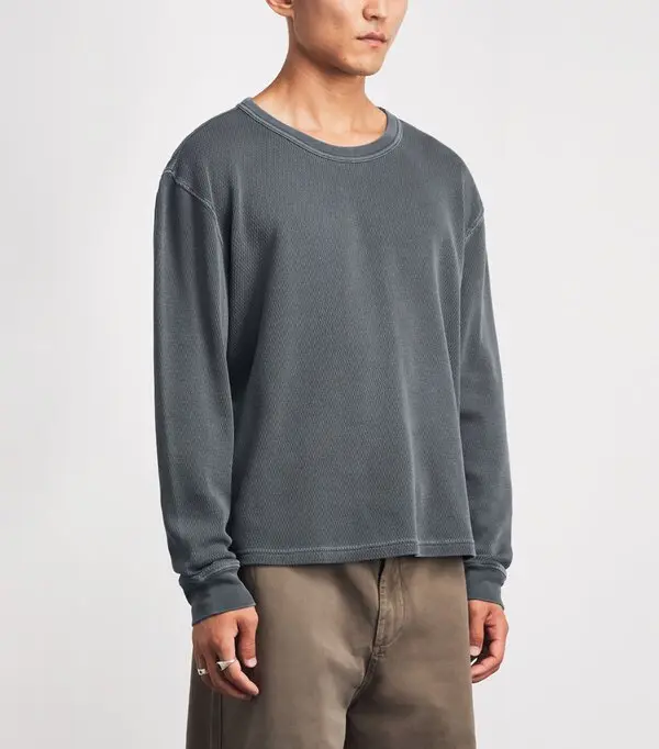 Citizens Of Humanity Cotton Waffle Knit Crewneck Sweater