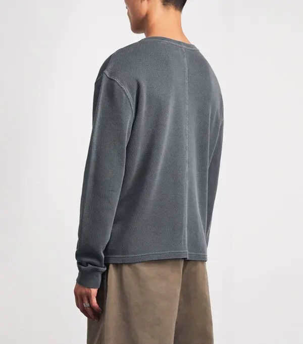 Citizens Of Humanity Cotton Waffle Knit Crewneck Sweater