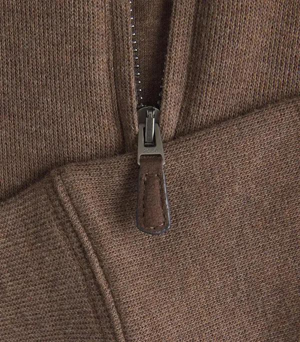 Polo Ralph Lauren Estate-rib Quarter-zip Sweater - Brown