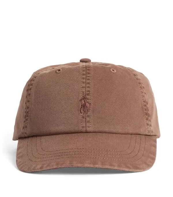 Polo Ralph Lauren Cotton Polo Pony Baseball Cap - Brown