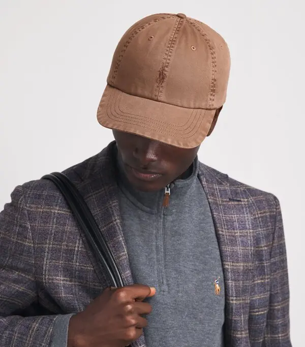 Polo Ralph Lauren Cotton Polo Pony Baseball Cap - Brown