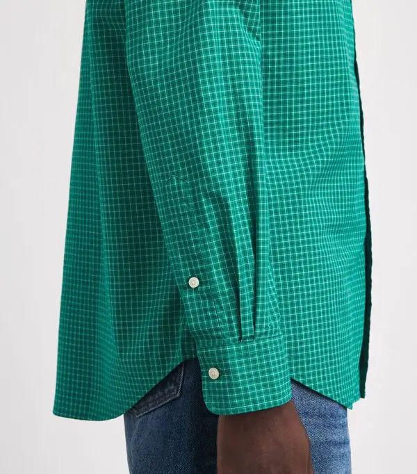 Polo Ralph Lauren Cotton Poplin Check Polo Pony Shirt