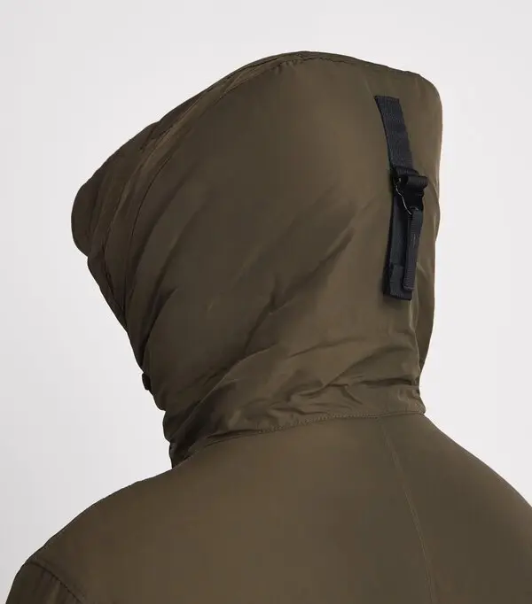 Stone Island Down Micro Twill Short Parka With Hood