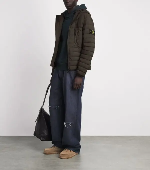Stone Island Down Cordura Hooded Puffer Jacket