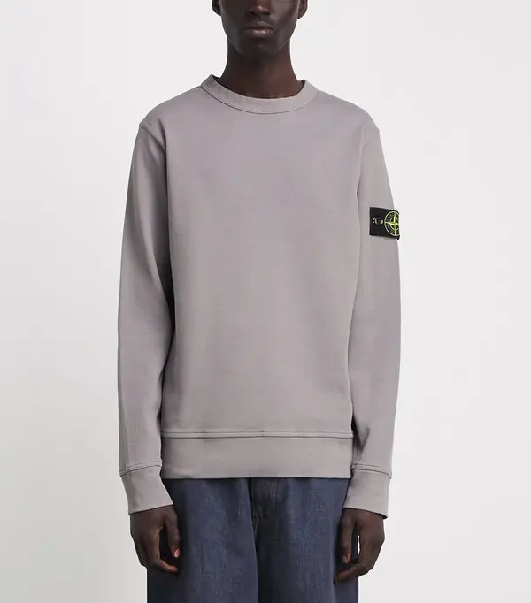 Stone Island Rib-knit Crewneck Sweatshirt