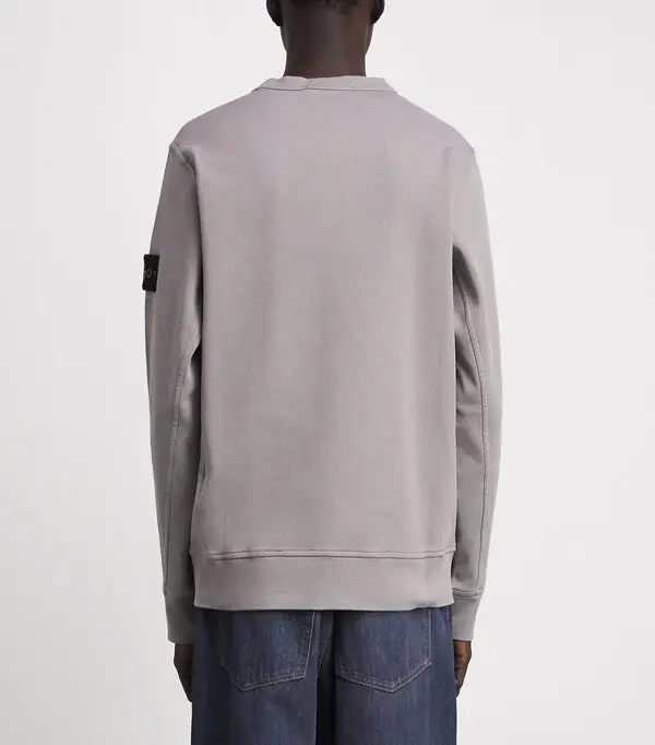 Stone Island Rib-knit Crewneck Sweatshirt