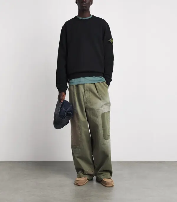 Stone Island Cotton Compass Sweatshirt