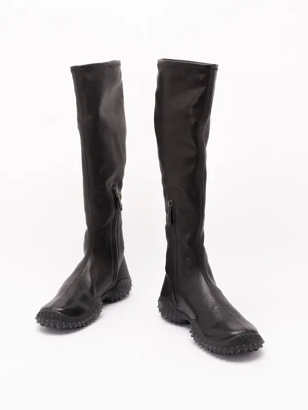 Miu Miu Stretch Leather Knee High Boots