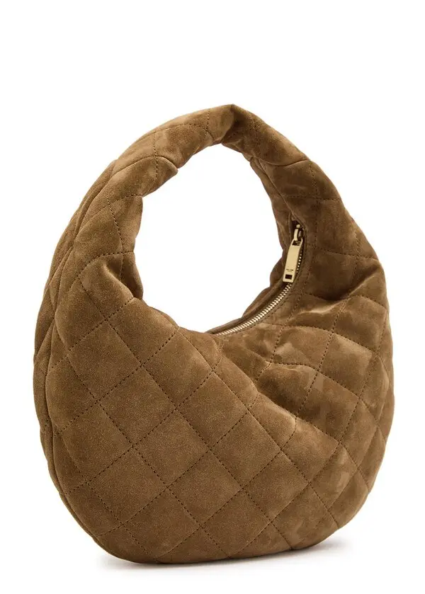 Saint Laurent Icare Mini Quilted Suede Top Handle Bag